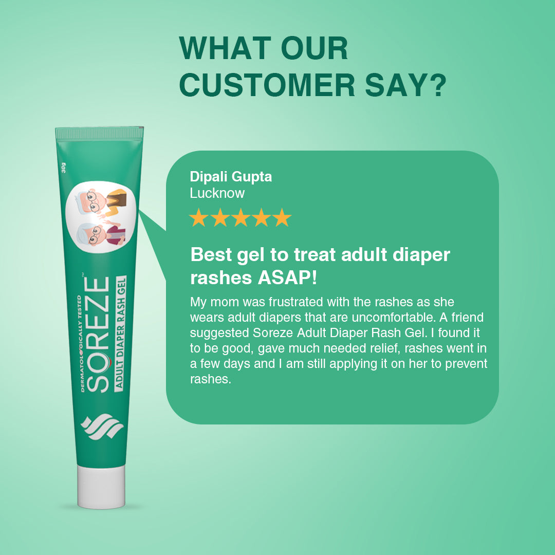 Adult Diaper Rash Cream | Adult Diaper Rash Treatment | Soreze